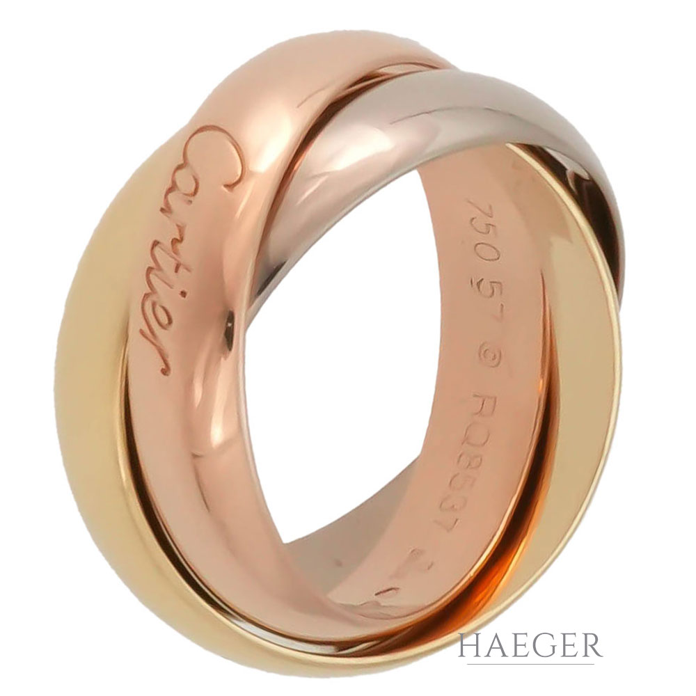 Cartier Trinity Ring großes Modell Gr.57 Gold 18 Karat mit Zertifikat