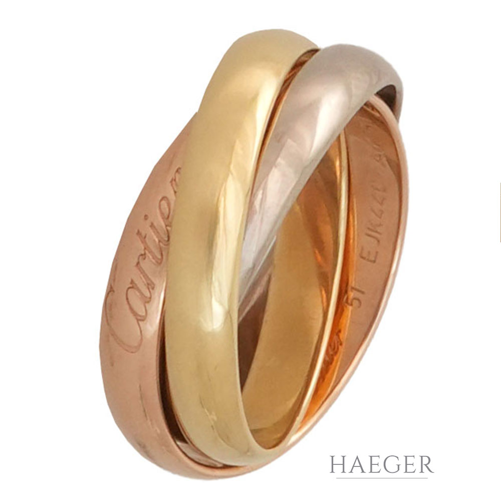 Cartier Trinity Ring Gr.51 klassisches Modell Gold 18 Karat mit ...