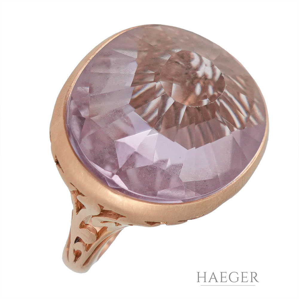 Pomellato Amethyst Arabesque Ring Gr. 50 Roségold 750/ 18 Karat mit Box
