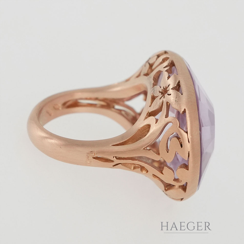 Pomellato Arabesque Ring mit Amethyst | Gr. 50 | 750/- Roségold | inkl ...